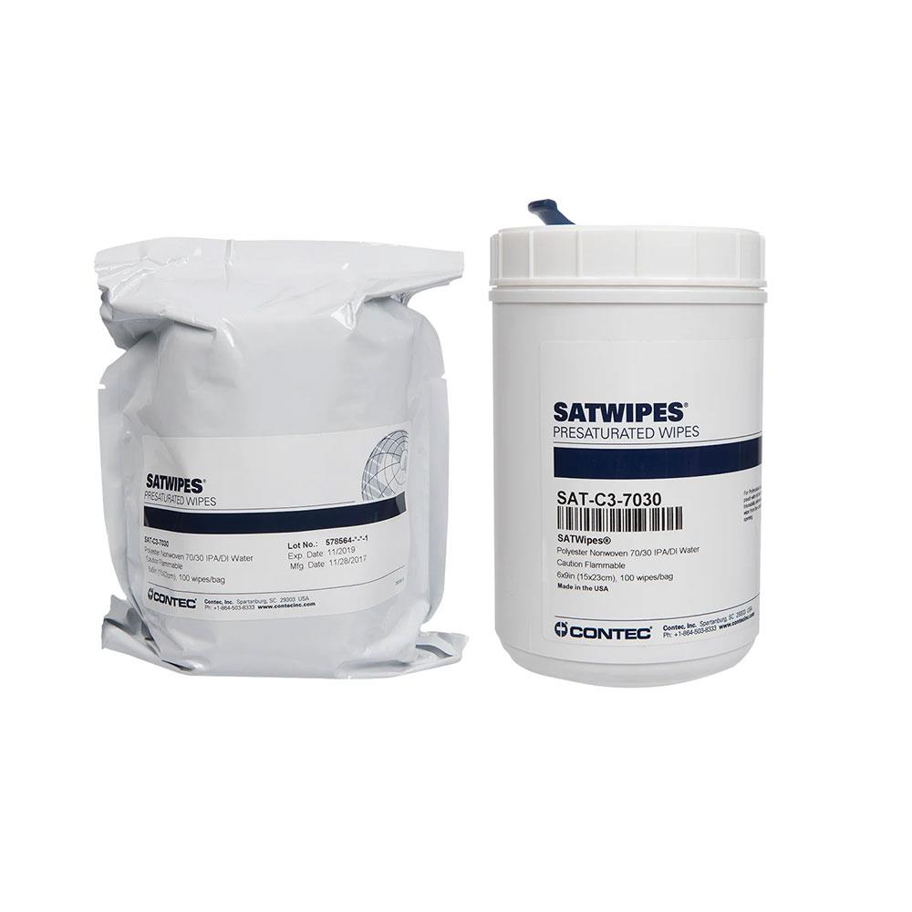 CONTEC SAT-C3-7030-BPR SATWIPES Delta Wipes 150 x 230mm 18 Rolls Per ...
