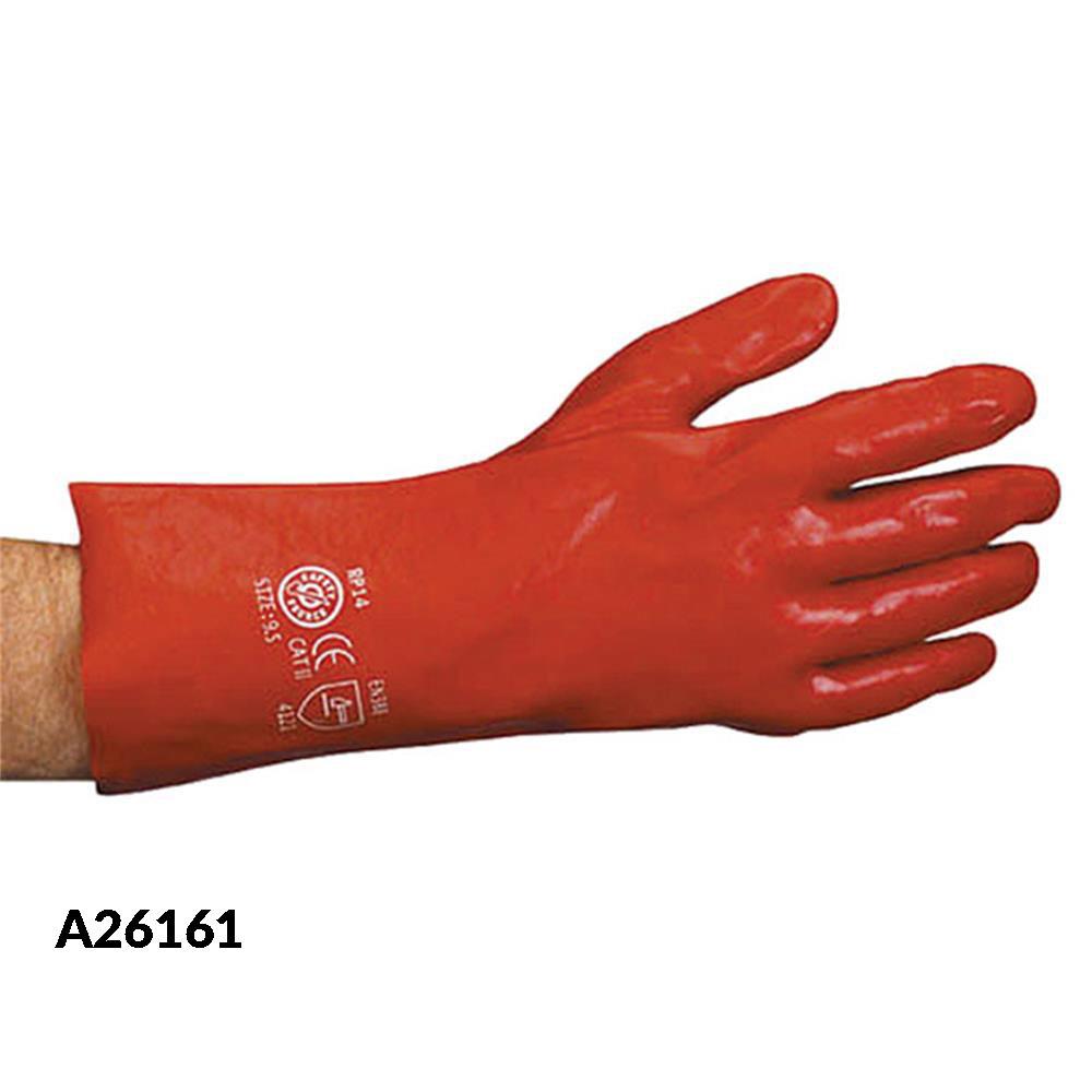CITEC PVC Gauntlet Gloves, Red available online - Caulfield Industrial