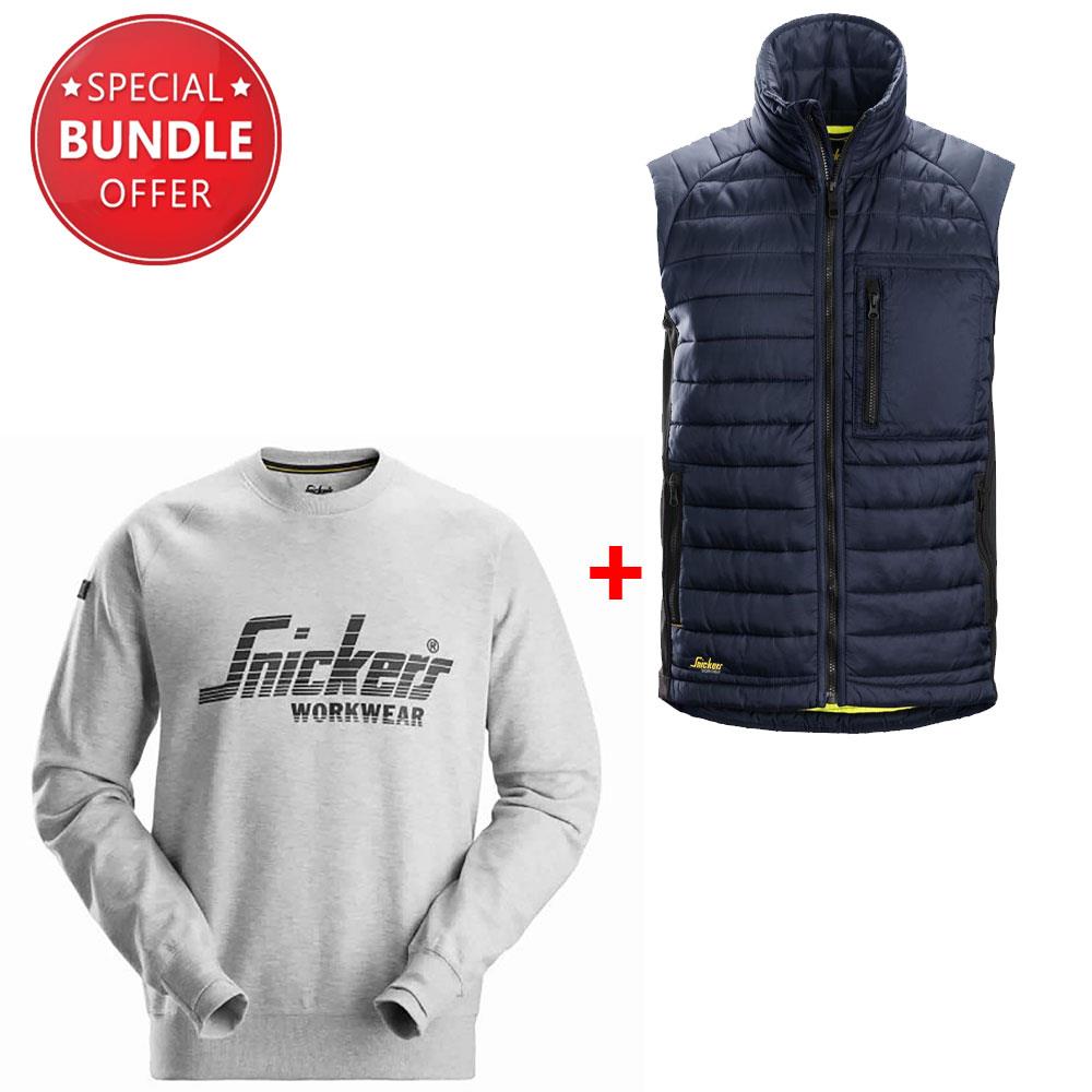 SNICKERS 4512 Workwear Bundle, Vest Jacket & Hoodie available online ...