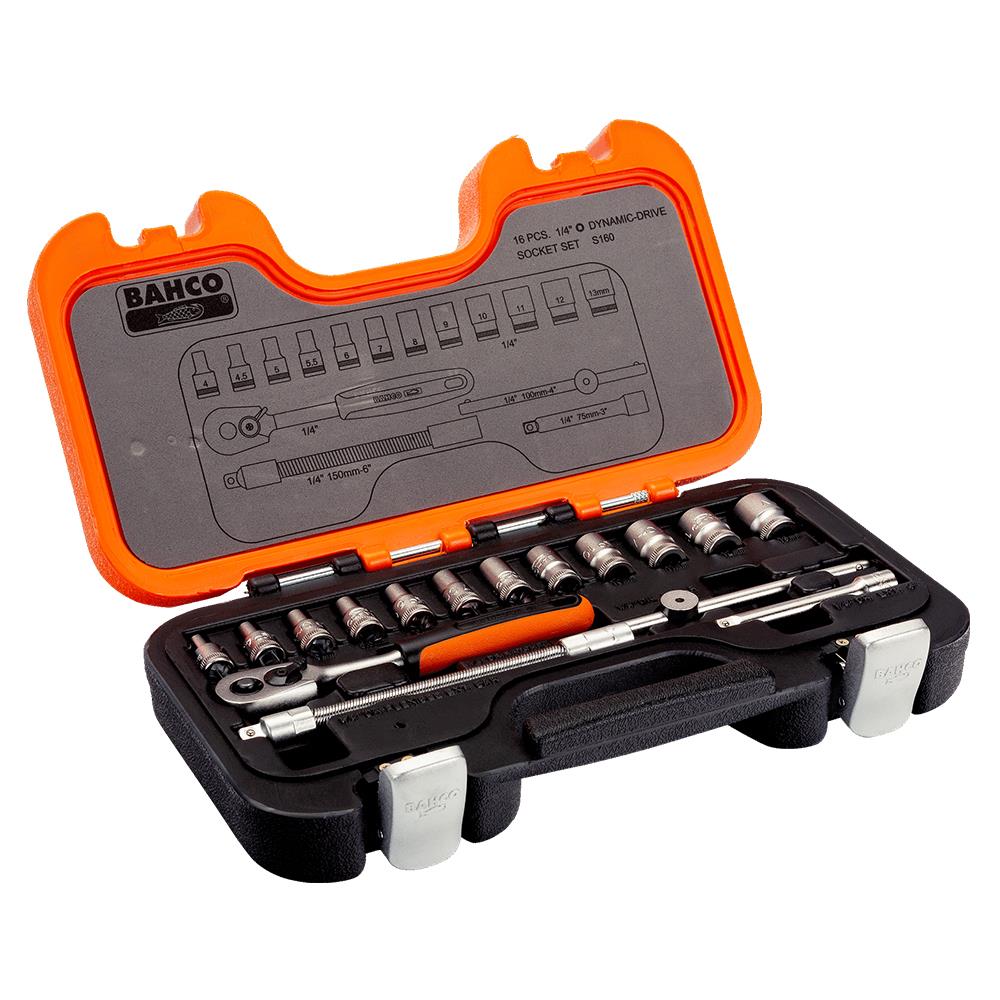 Bahco S160 16 Piece Metric 1/4" Drive Socket Set available online ...