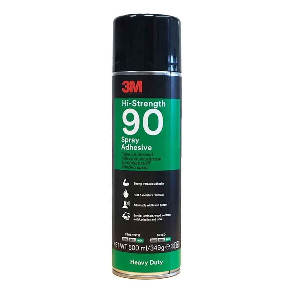 3M 90056 Hi-Strength Spray Adhesive 90, Translucent, 500ml available ...