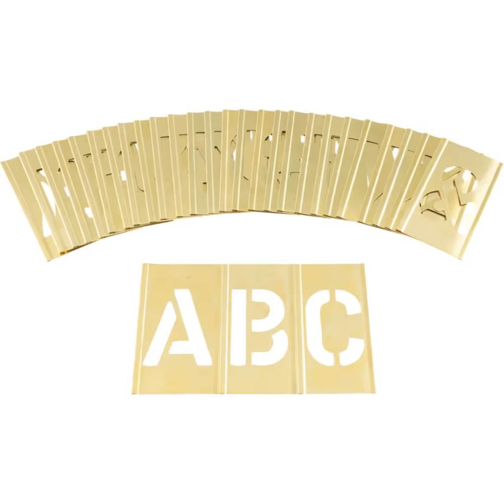 PRYOR 50.0mm/ 2" Set of A-Z Letters Interlocking Stencils 0517-2 ...