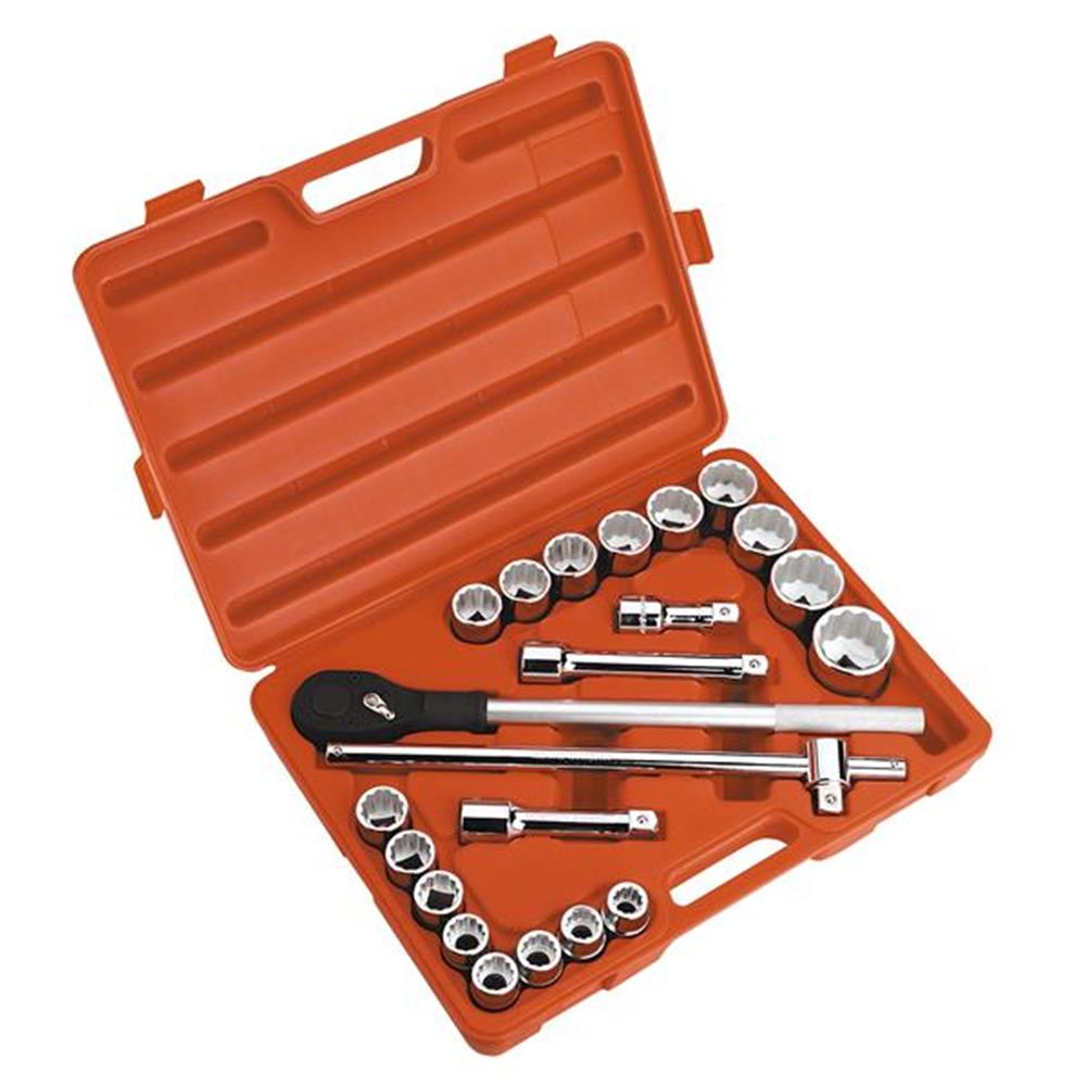 Sealey AK2598 22 Piece Metric Wall Drive 3/4" Drive Socket Set ...