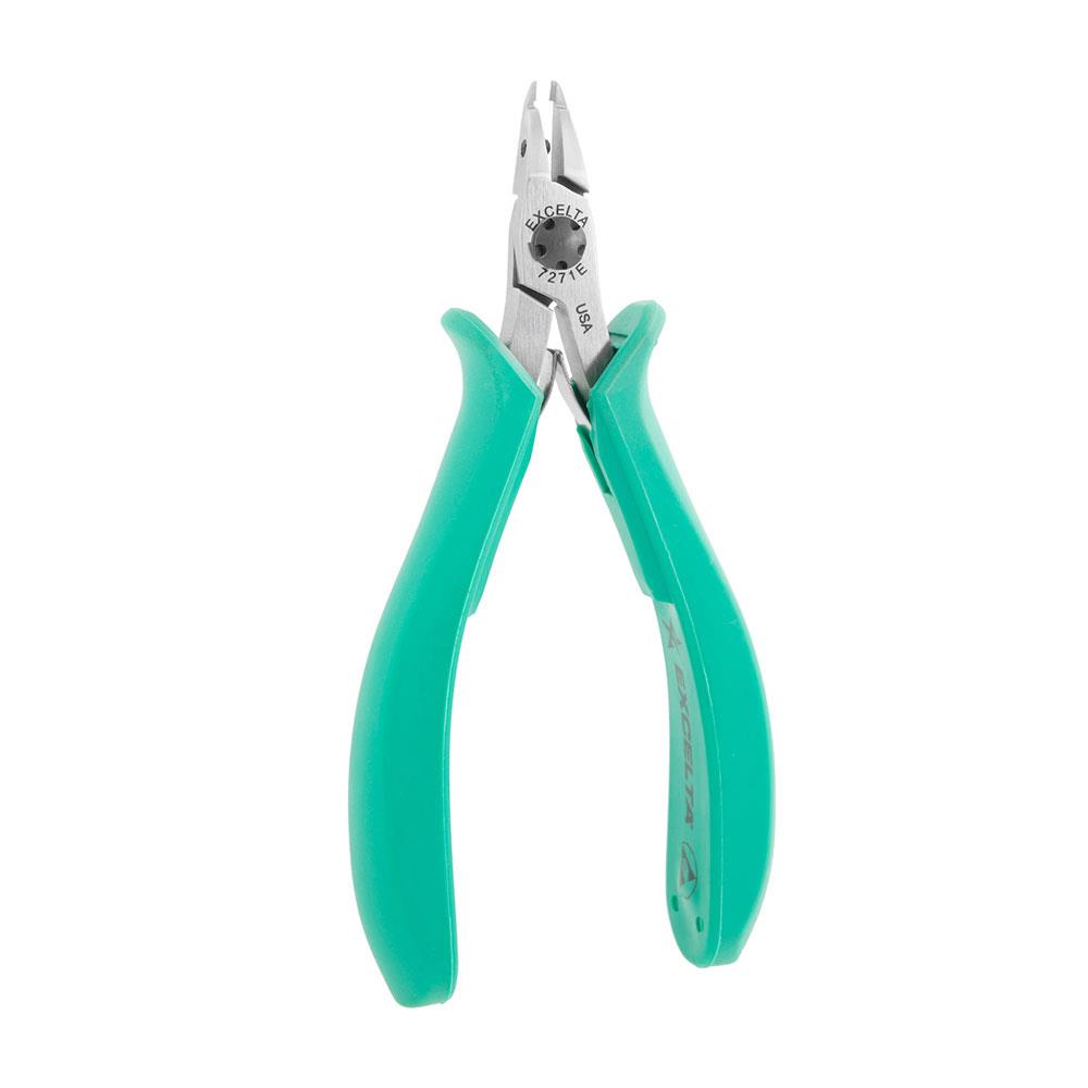 EXCELTA EX7271E Long Nose Fine Cutter,.02”x .015” Tip, Relieved Head ...