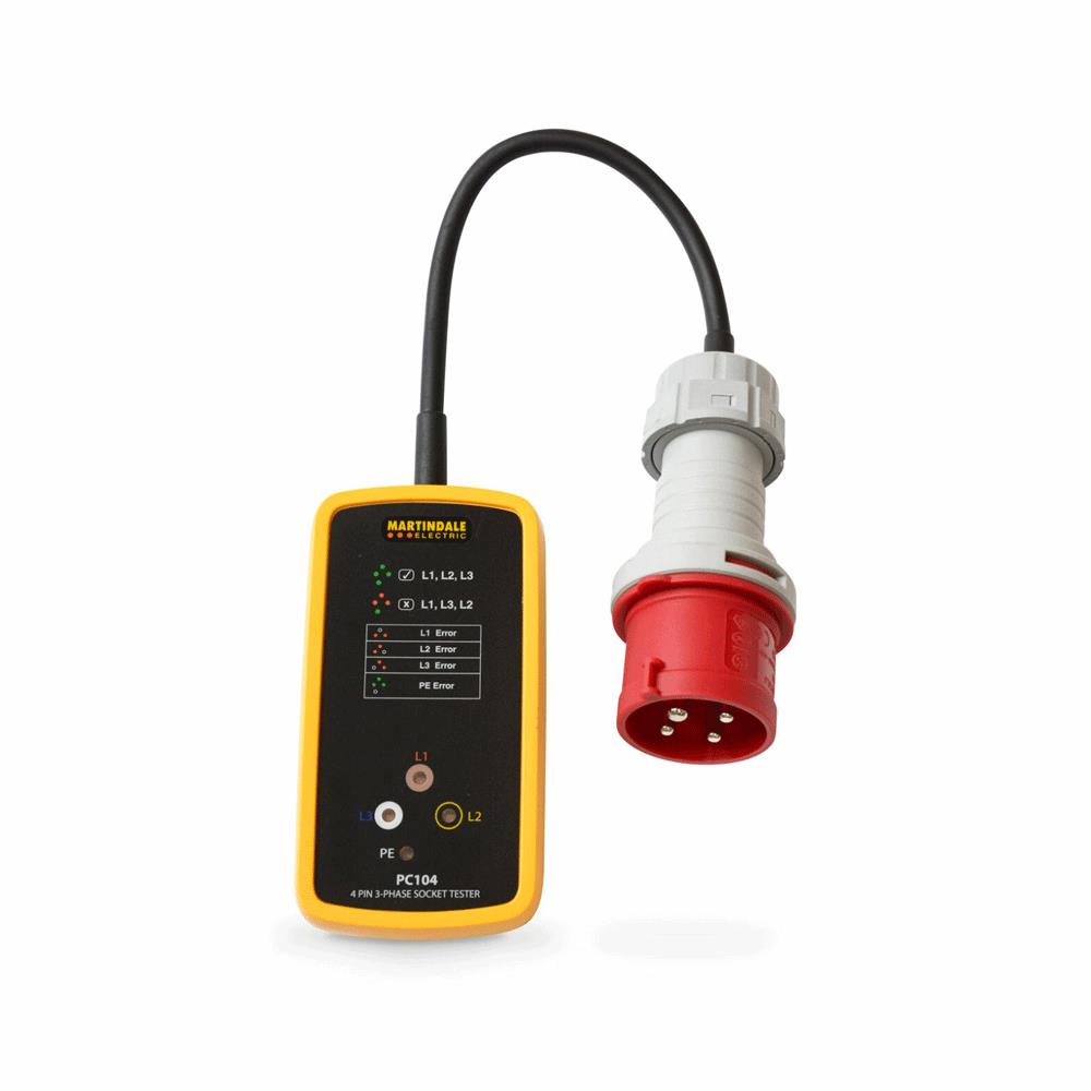 MARTINDALE 3-Phase Industrial Check plug w/Phase Rotation available ...