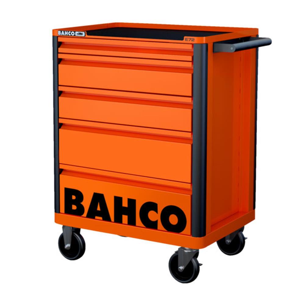 Bahco E72 1472K5 5-Drawer Orange Tool Trolley Cabinet available online ...