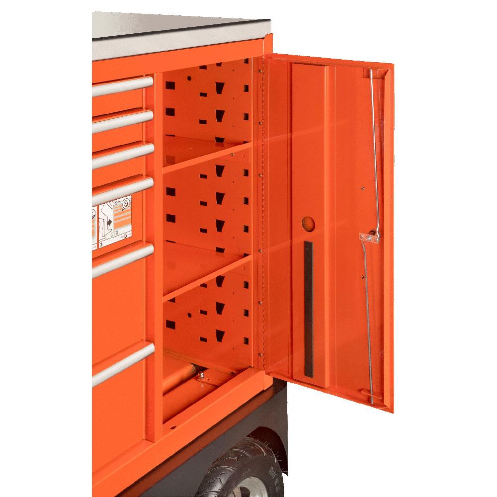 BAHCO 1475KXXL8CWTSS 53" Special Tool Trolley with 8 Drawers and Side ...