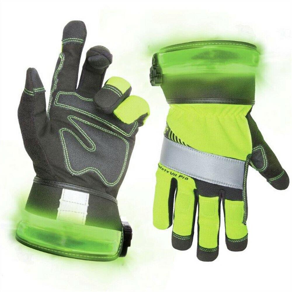 CUSTOM LEATHERCRAFT L146 Hi Vis Safety Pro Lighted Gloves available ...