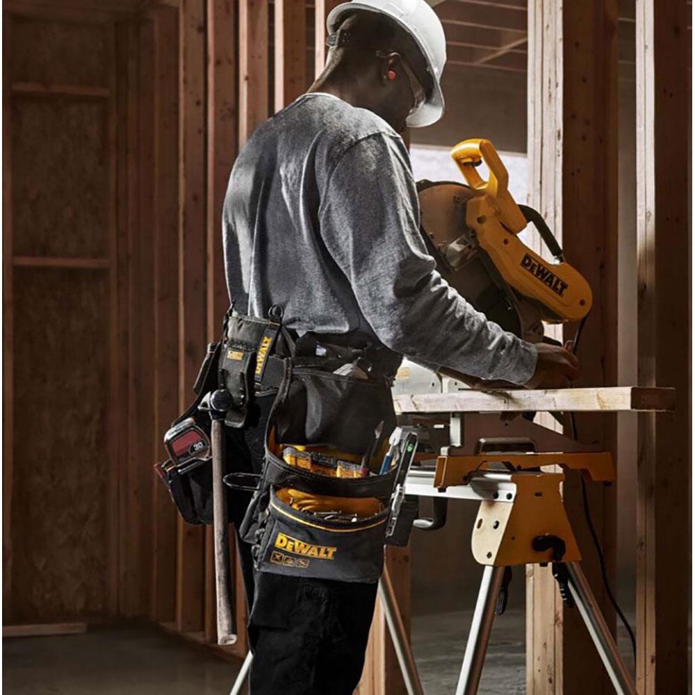 DEWALT DWST40603-1 Tool Belt with Double bags and hammer Holder Tool ...