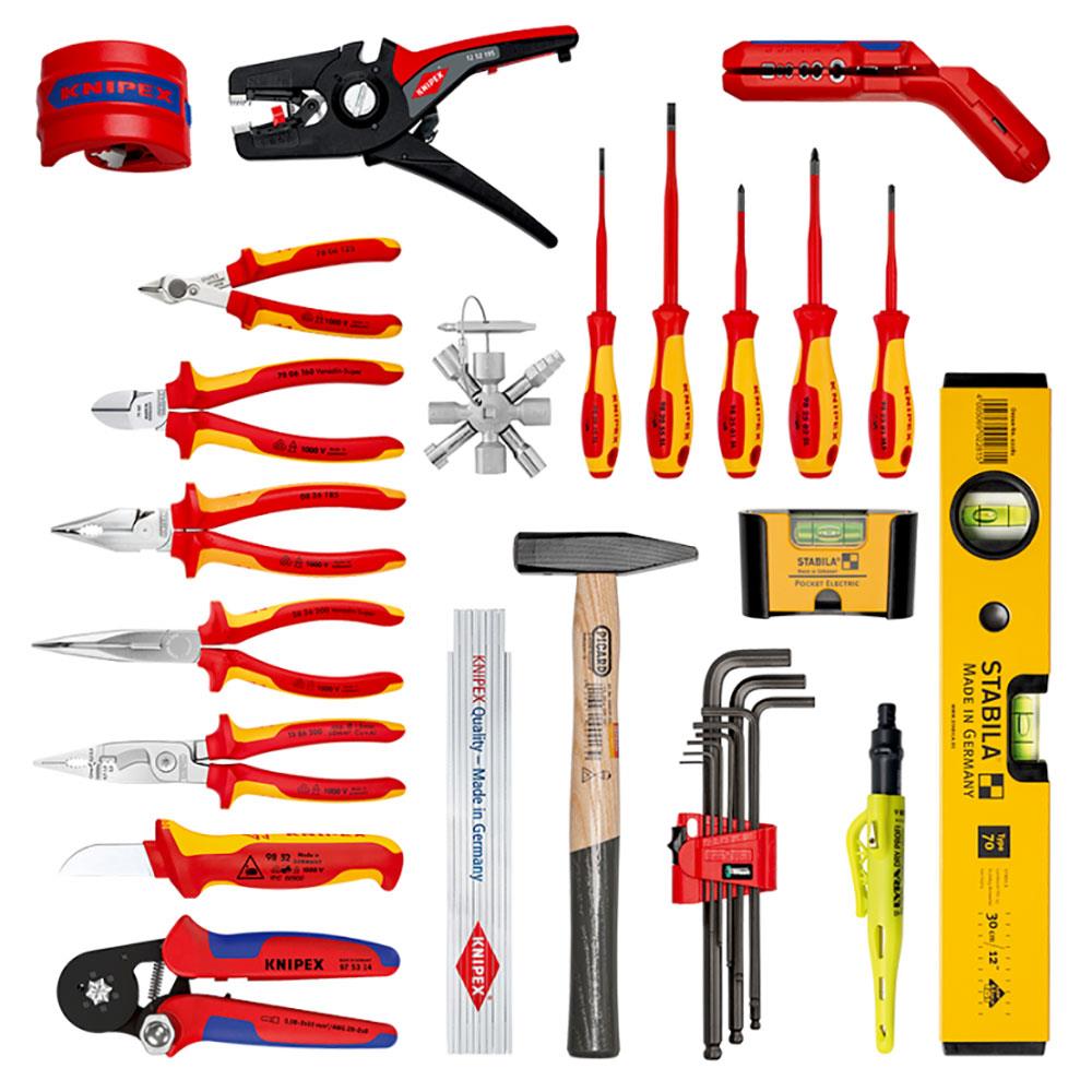 KNIPEX 00 21 50E Tool Backpack Modular X18 Electric Toolkit, 22 Piece ...