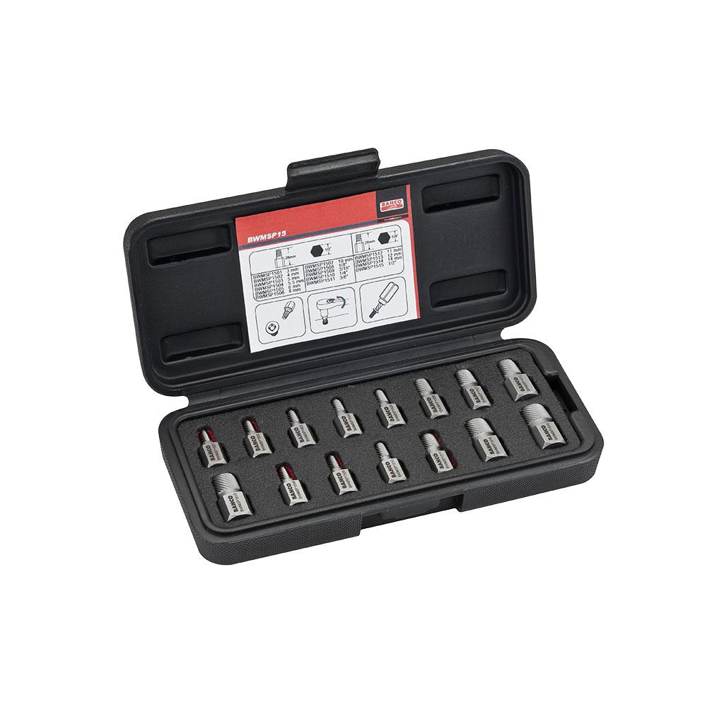 Bahco BWMSP15 Multi Spline Extractors Set - 15 Piece Set available ...