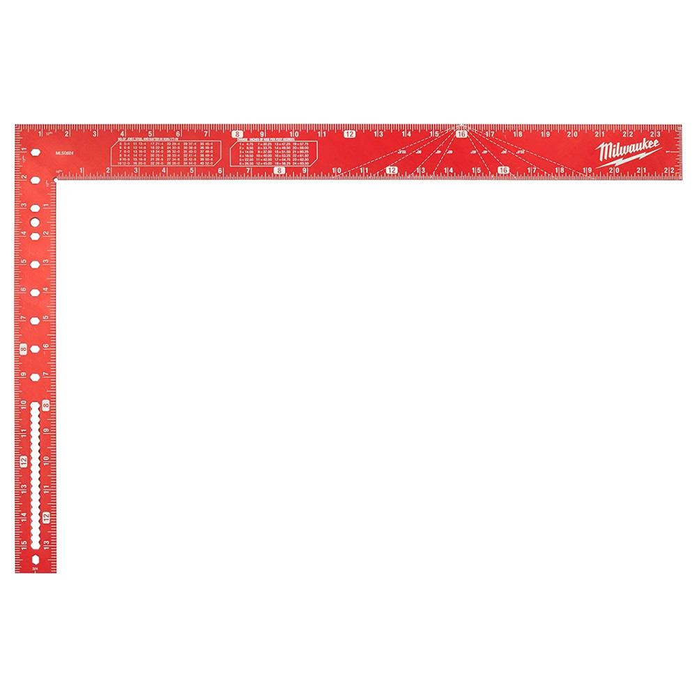 Milwaukee MLSQ024 16" x 24" Aluminum Framing Square available online ...