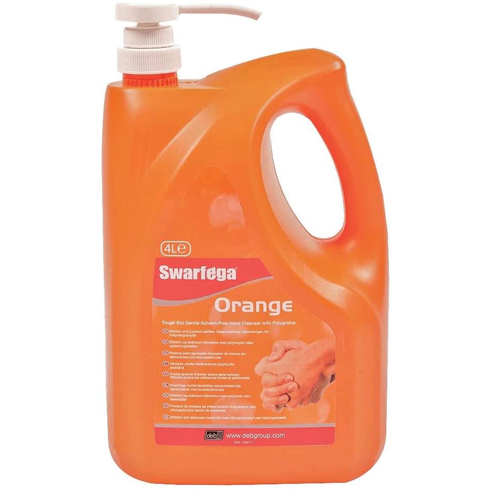 SC JOHNSON PROFESSIONAL Swarfega Solvent Free Citrus Hand Cleaner, 4 ...