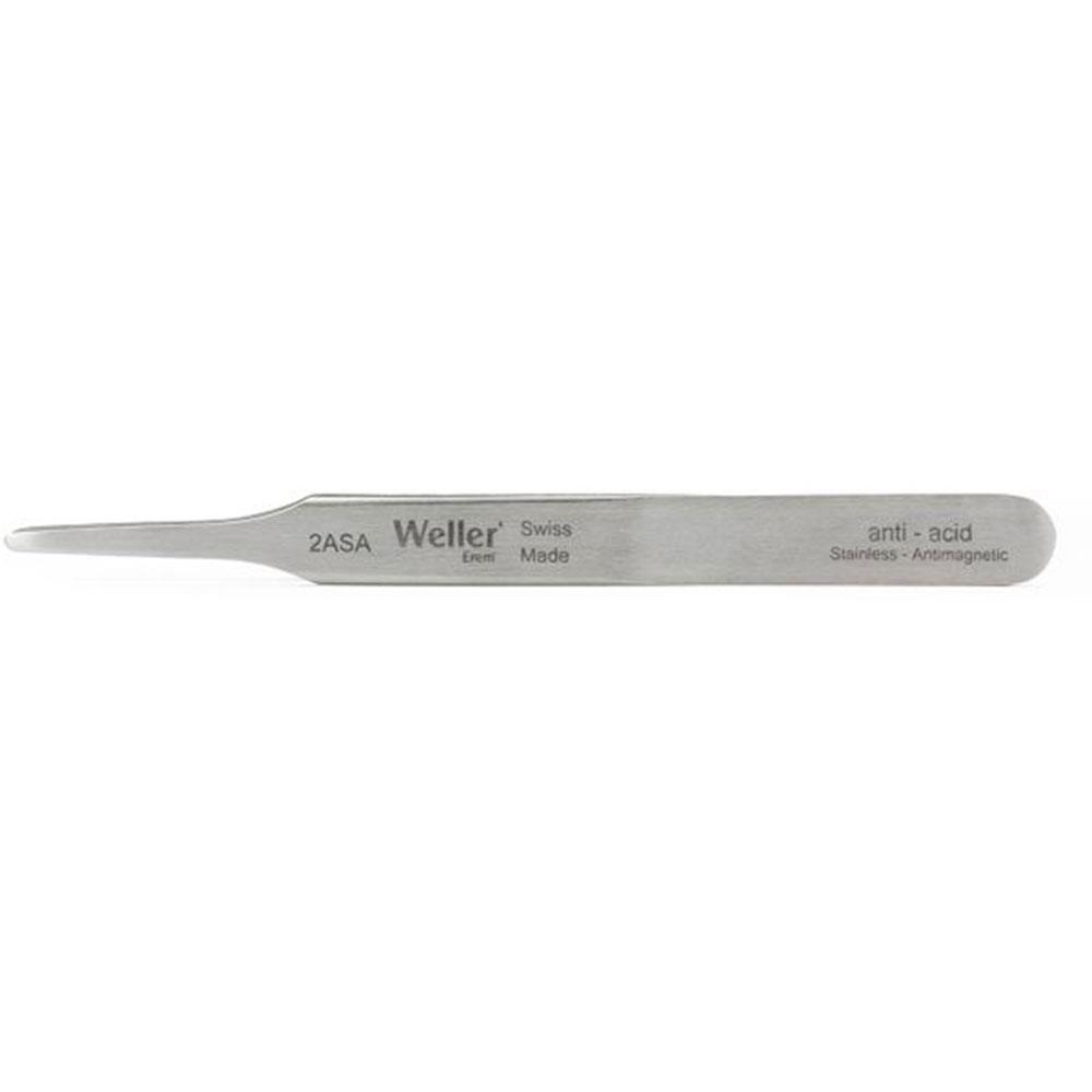 EREM 2ASA Stainless Steel Precision Tweezers with Flat Rounded Tip ...