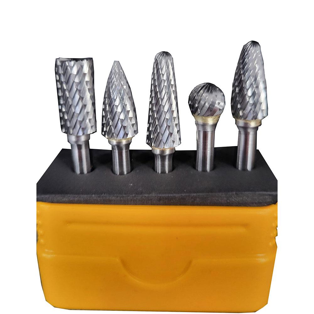 CITEC TB.HM.SE.1.A Hard Metal Carbide Burr Set, 5 Piece Set available ...