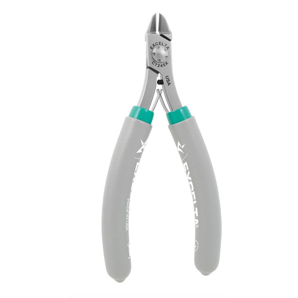 EXCELTA EXC7245X Precision Hard Wire Cutters, Bevel, Standard Cushioned ...