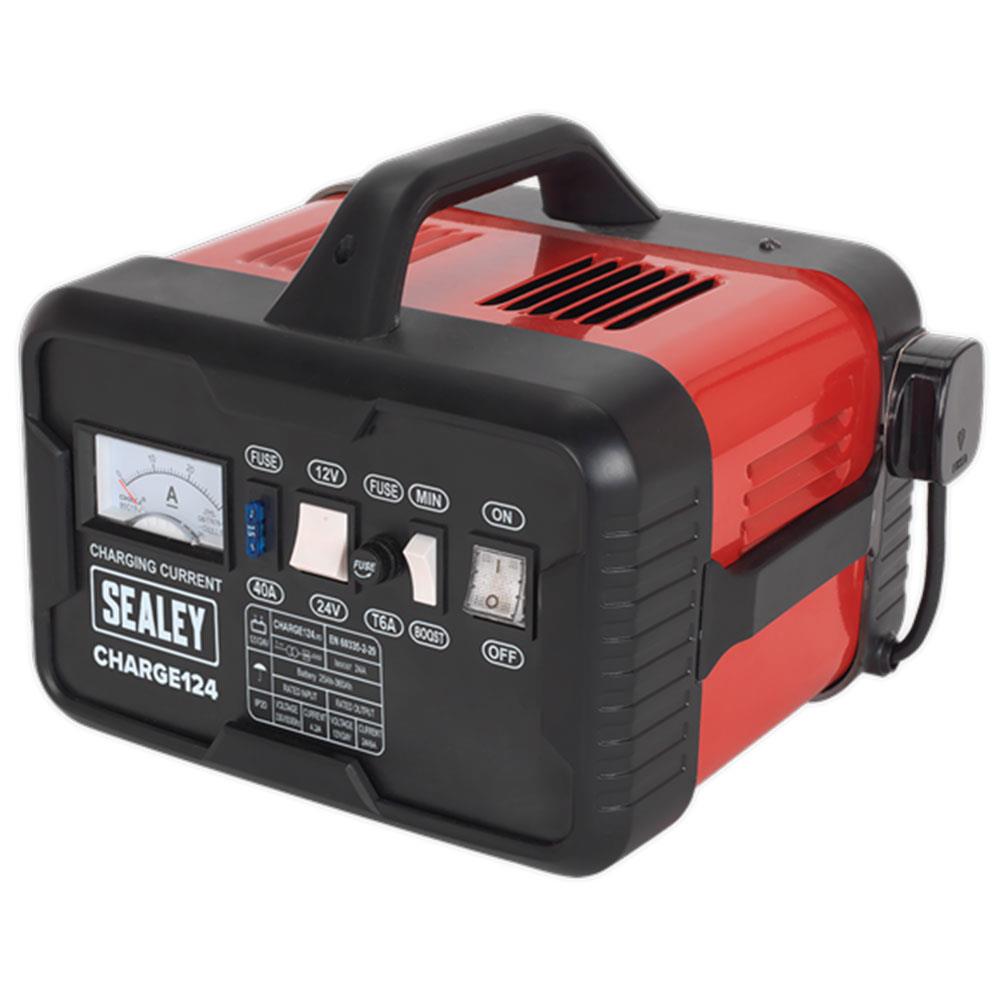 Sealey CHARGE124 Battery Charger 28Amp 12/24V 230V available online ...
