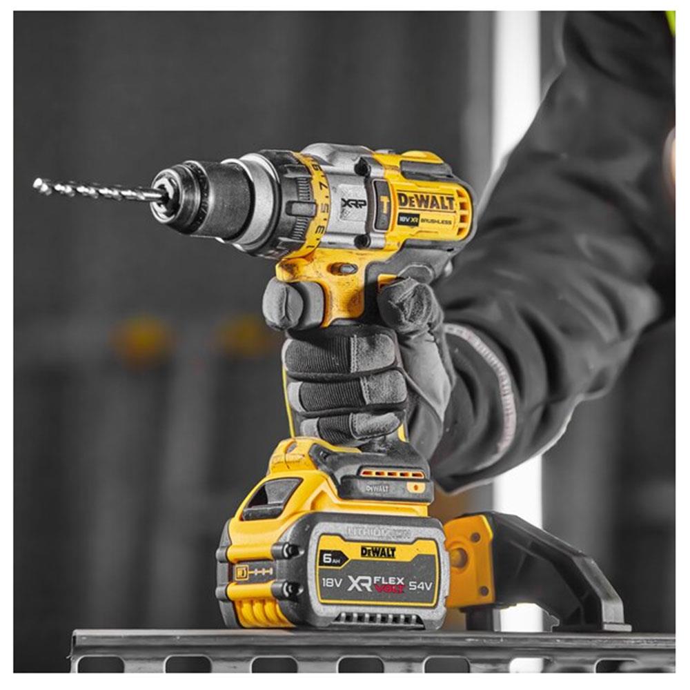 DEWALT DCD999T1 18V XR XRP Hammer Drill with Flexvolt Advantage, 1 X 6 ...