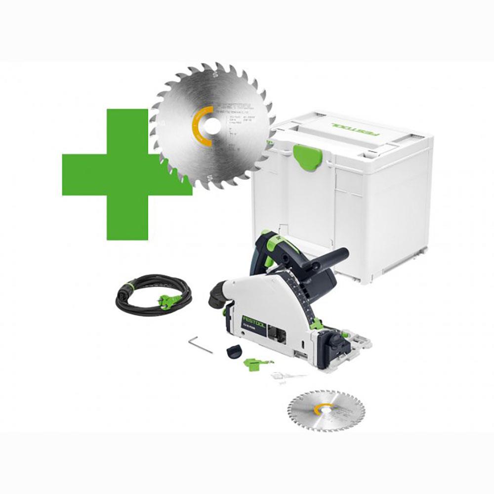 FESTOOL 577845 Plunge-Cut Saw TS 55 F-Plus Master Edition, 240V ...