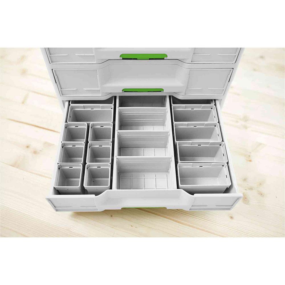 FESTOOL 578056 50x50/50x100x68-Set Plastic Containers for the Sortainer ...