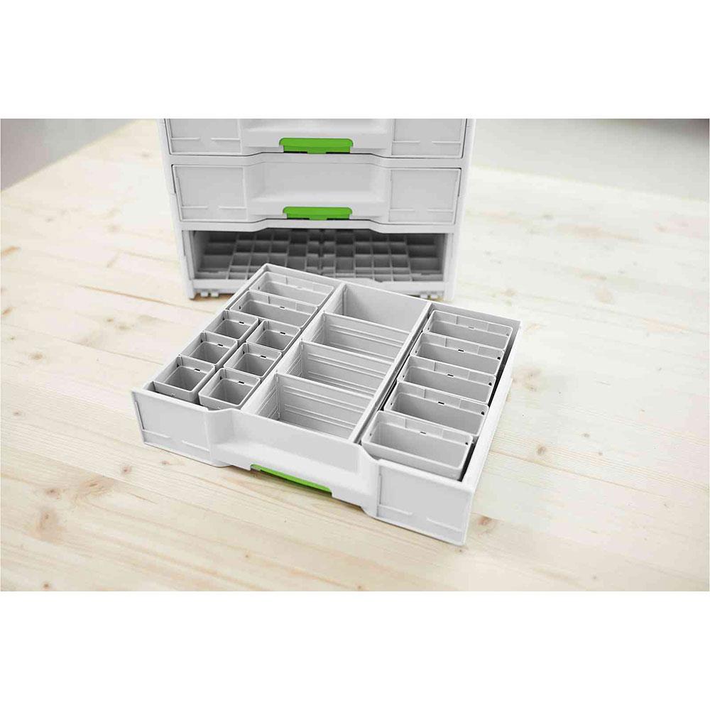 FESTOOL 578056 50x50/50x100x68-Set Plastic Containers for the Sortainer ...