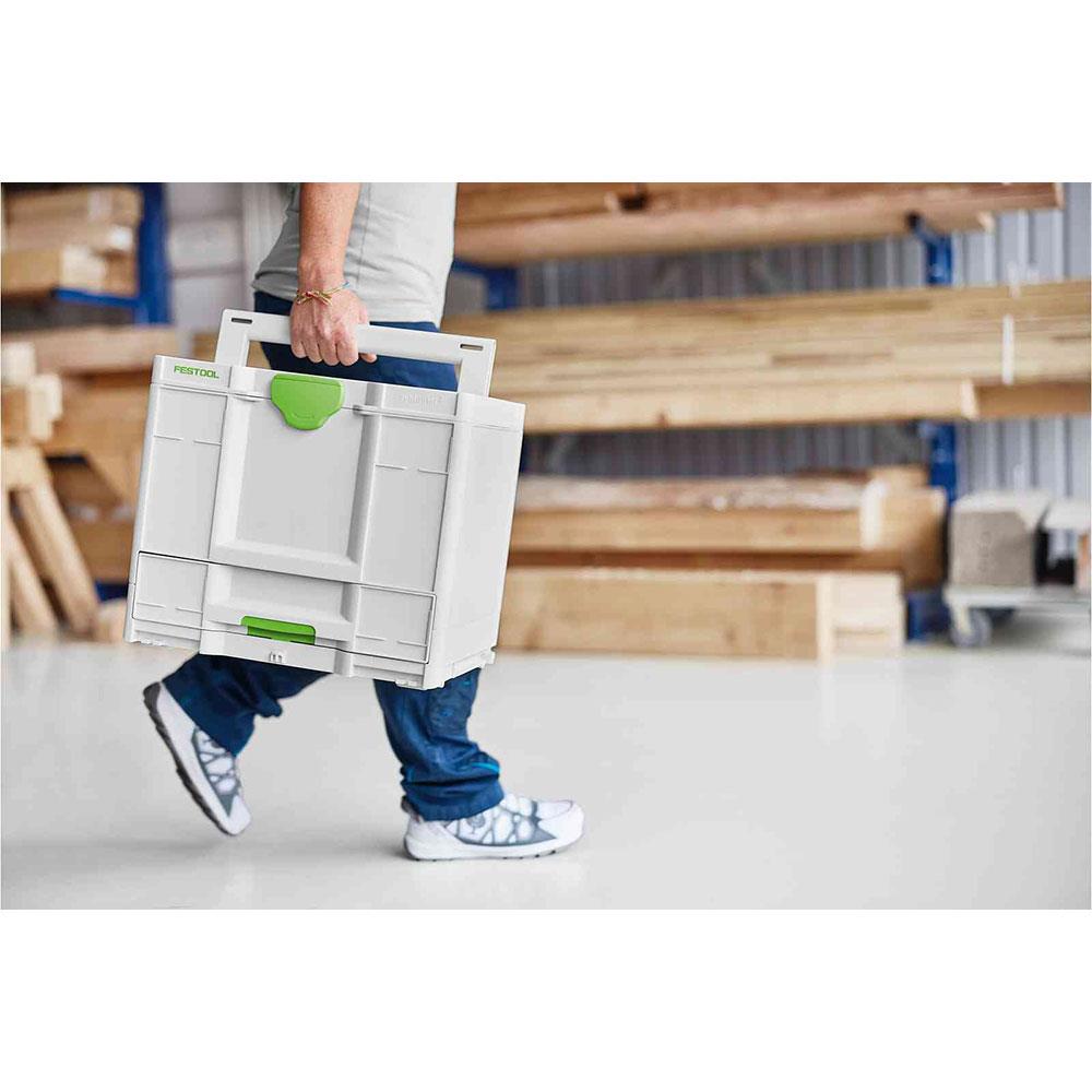 FESTOOL 577767 SYS3-COMBI M 337 Systainer Storage Box, 396 x 296 x ...