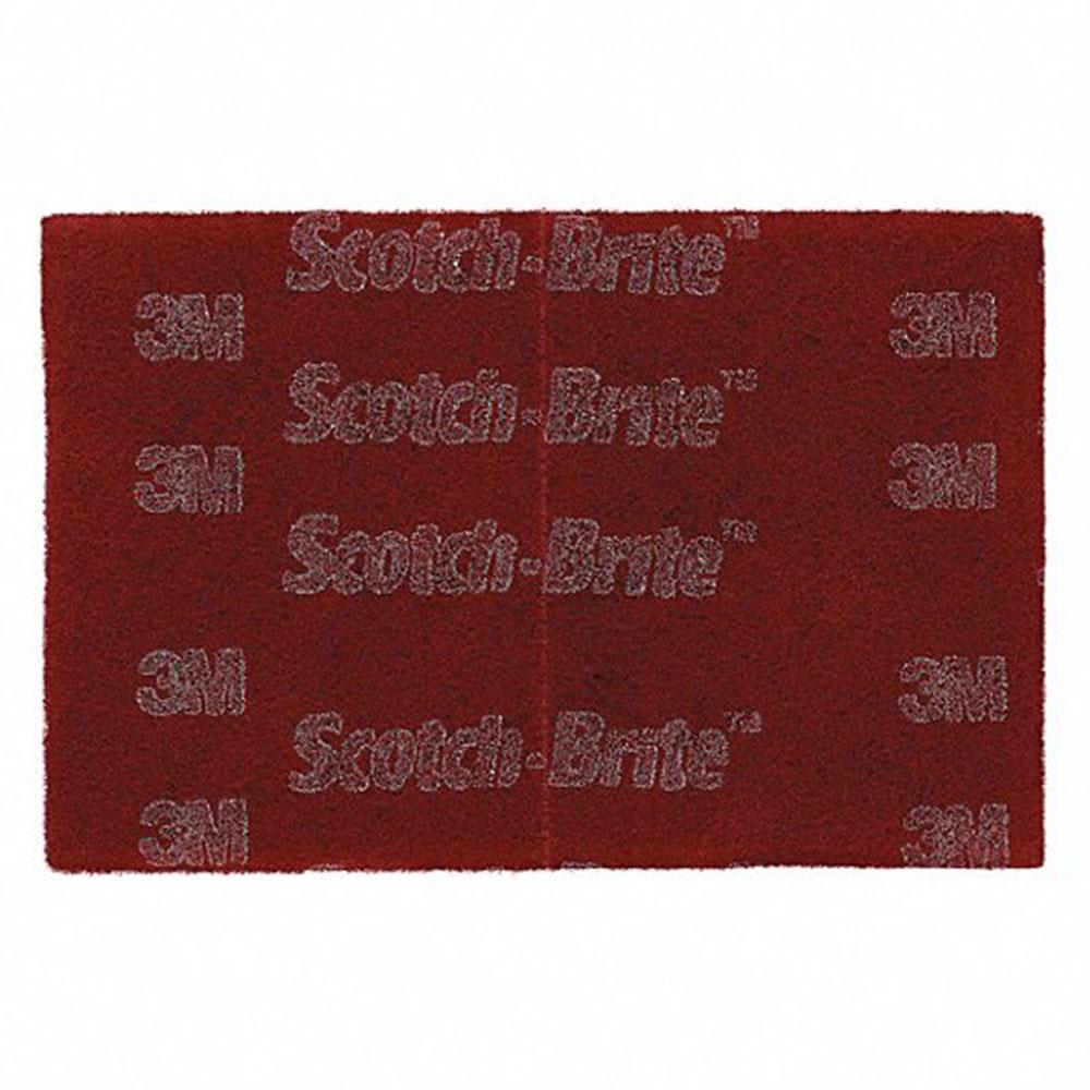3M 7447 Scotch-Brite Sanding Hand Pad, Very Fine, Maroon, 9 x 5", Pack ...