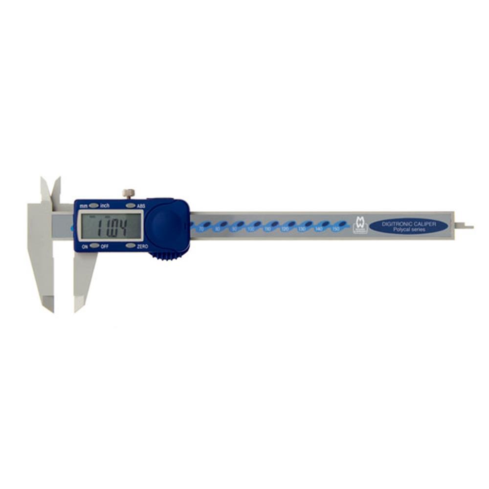 Moore & Wright MW110-15DPC 0-150mm/0-6" Polycarbonate Digital Caliper ...