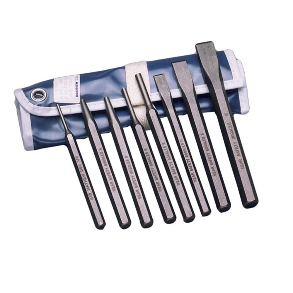 MAYHEW 76044 Punch and Chisel Kit, 14 Piece Set available online ...
