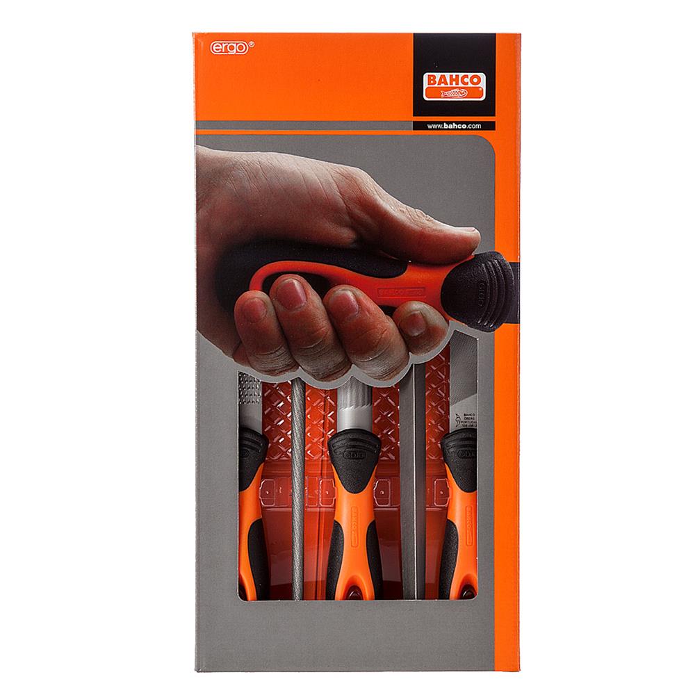 Bahco 1-477-08-2-2 5 Piece 200mm Hand File Set available online - Caulfield Industrial
