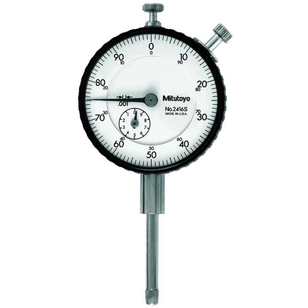 Mitutoyo 2416S 0.1''/0.1'' Lug Back Plate Dial Indicator available ...