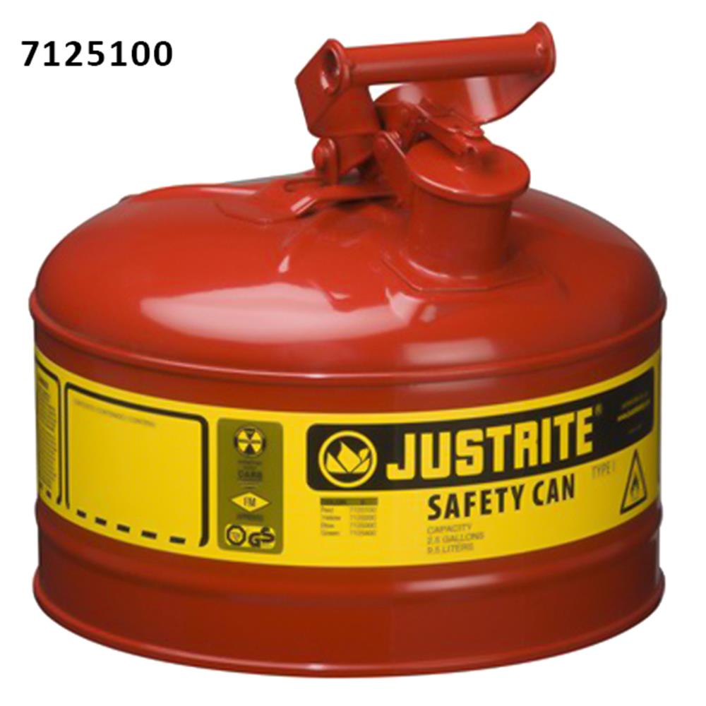 Justrite Flammable Type I Steel Safety Can available online - Caulfield ...