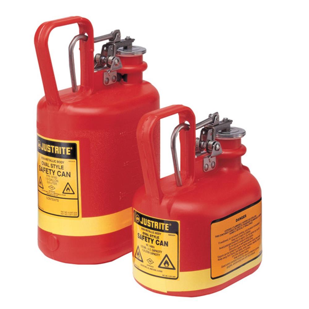 Justrite Flammable Polyethylene Steel Safety Can available online ...