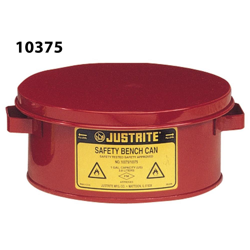 Justrite Bench Cans with Basket available online - Caulfield Industrial