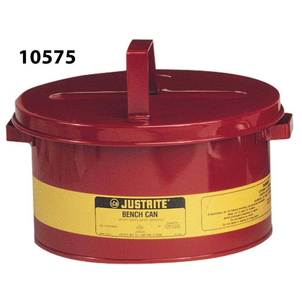 Justrite Bench Cans with Basket available online - Caulfield Industrial