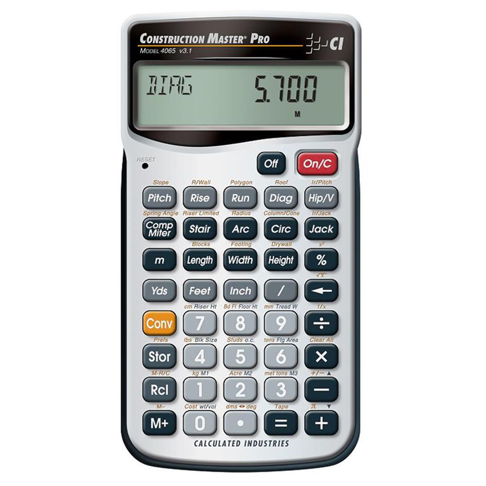 Calculated Industries 4065 Advanced Construction Pro Math Calculator ...