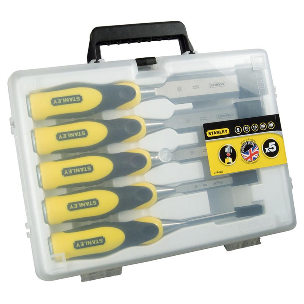 Stanley 2-16-885 5 Piece Dynagrip Wood Chisel Set available online ...