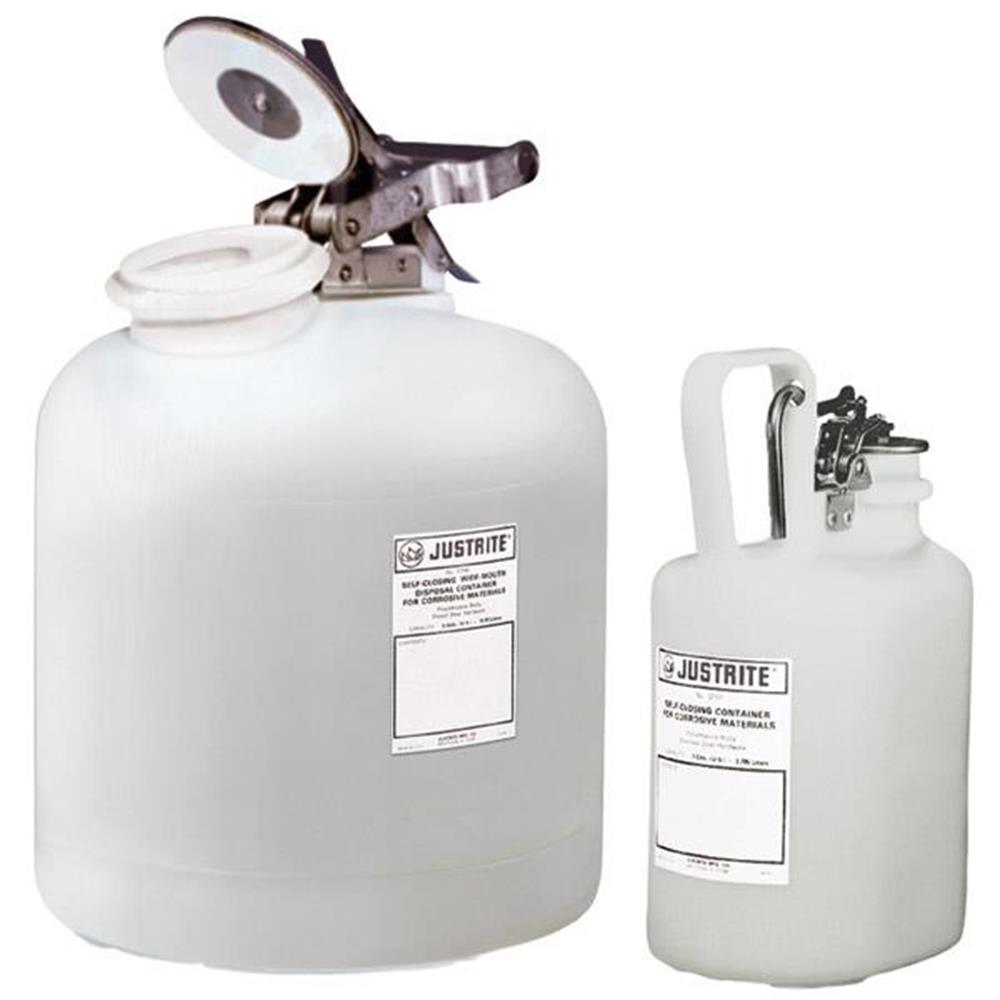 Justrite Polyethylene Laboratory Safety Container for Corrosives/Acids ...