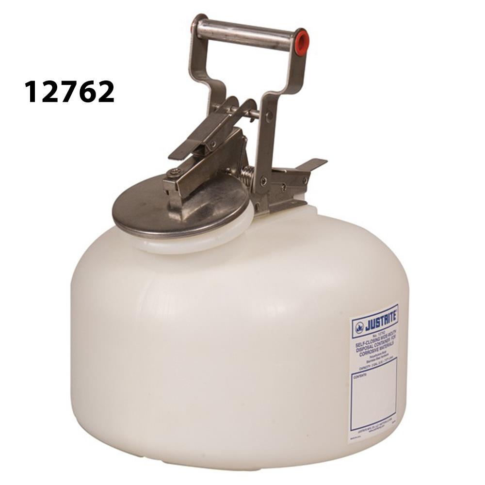 Justrite Polyethylene Laboratory Safety Container for Corrosives/Acids ...