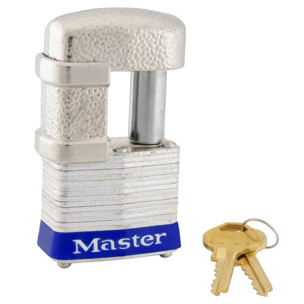Masterlock 37D Shrouded Laminated Steel Pin Tumbler Padlock available ...
