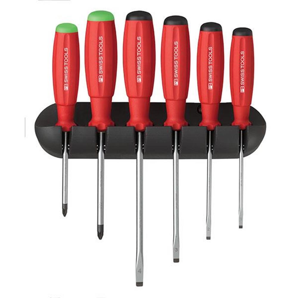 PB Swiss Tools PB8245.CBB 6 Piece Mixed SwissGrip Slotted Screwdriver ...