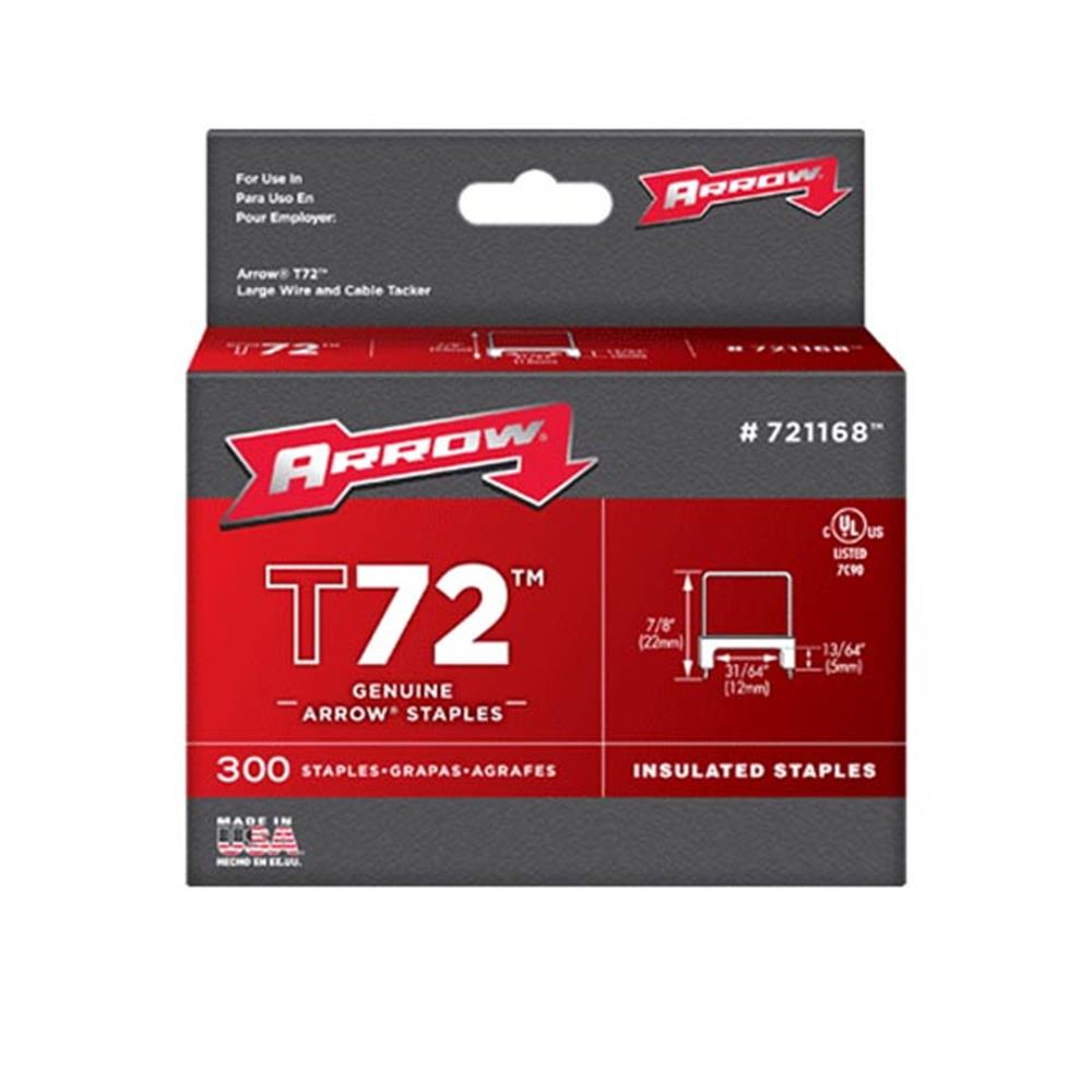 Arrow Insulated Staples for T72 Stapler available online - Caulfield ...