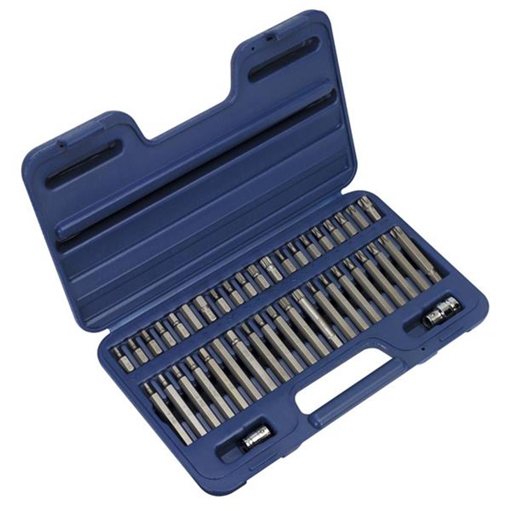 Sealey AK219 42 Piece 3/8" and 1/2" Drive Hex/Spline Bit Set available ...