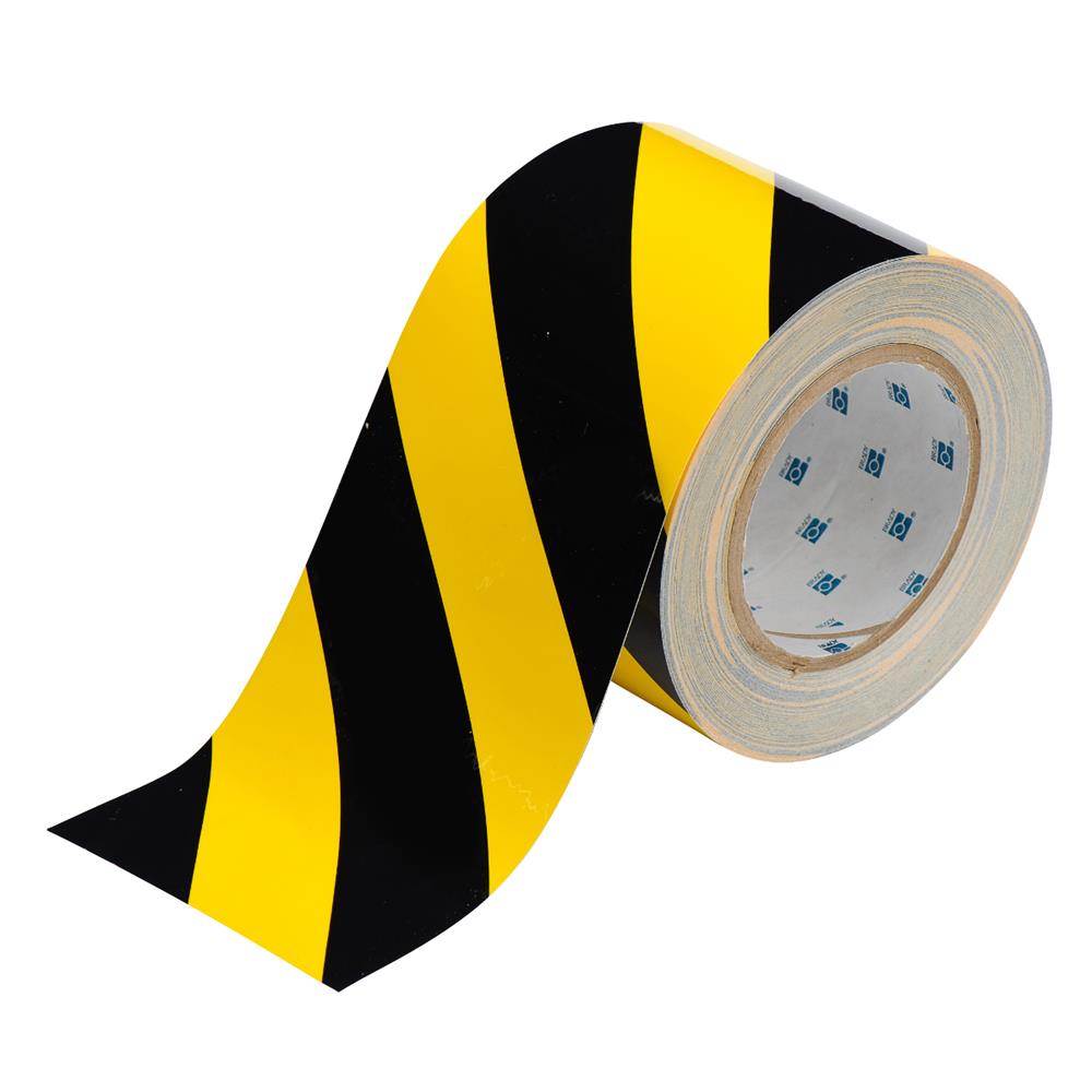 Brady ToughStripe 30m Black and Yellow Floor Marking Tape available ...