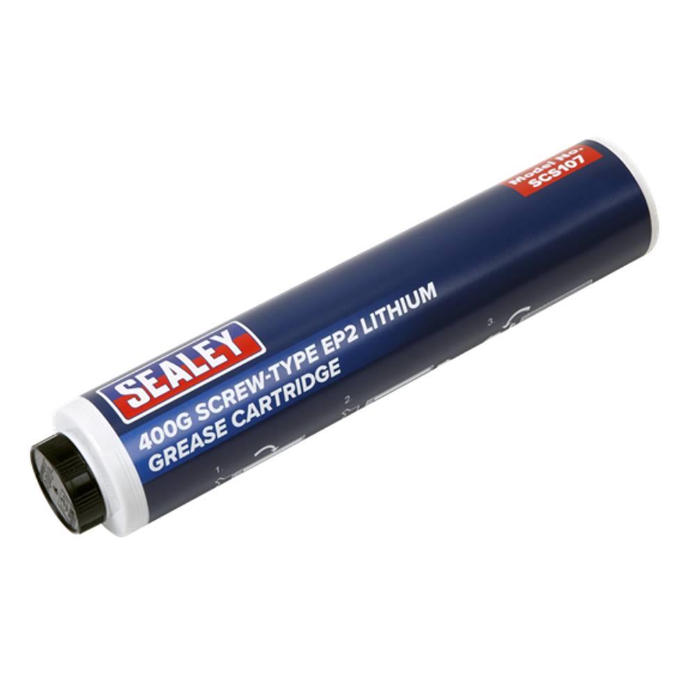 SEALEY Screw-Type EP2 Lithium Grease Cartridge, 400g available online ...