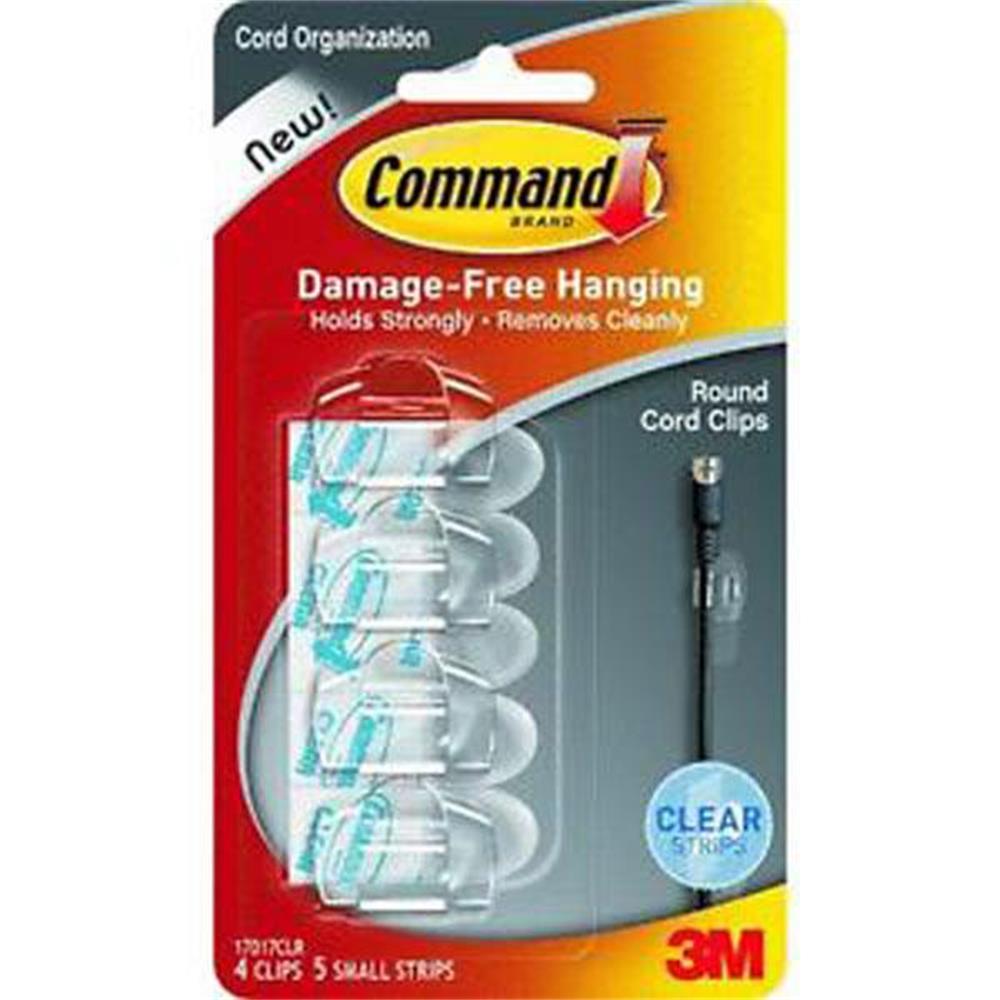 3M Command™ 17017CLR-4PK Clear Wire Clip available online - Caulfield ...