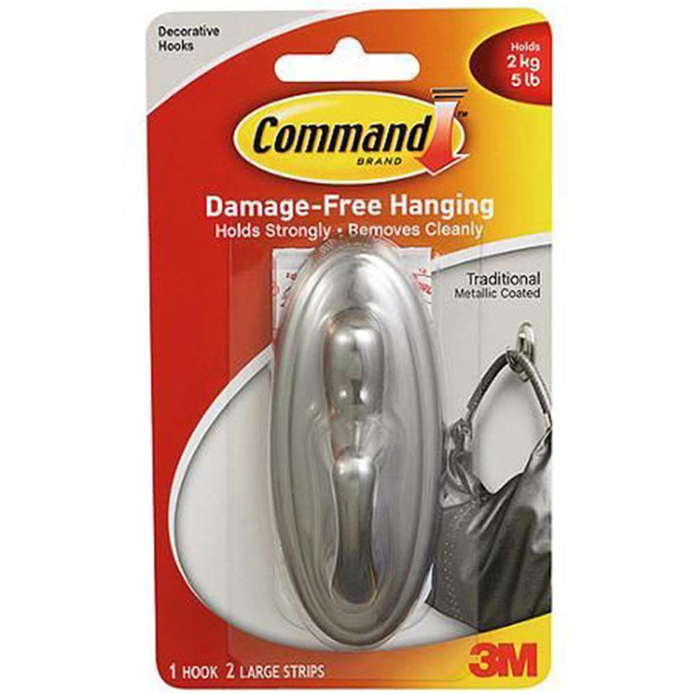 3M Command™ 17053BN Nickel Hook, Large available online - Caulfield ...