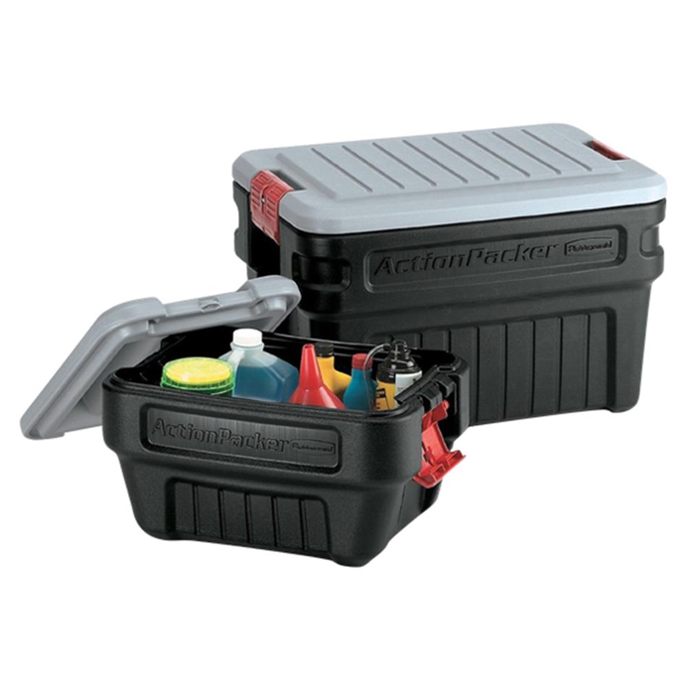 Rubbermaid 1949231 91 Litre ActionPacker Storage Container - Black ...