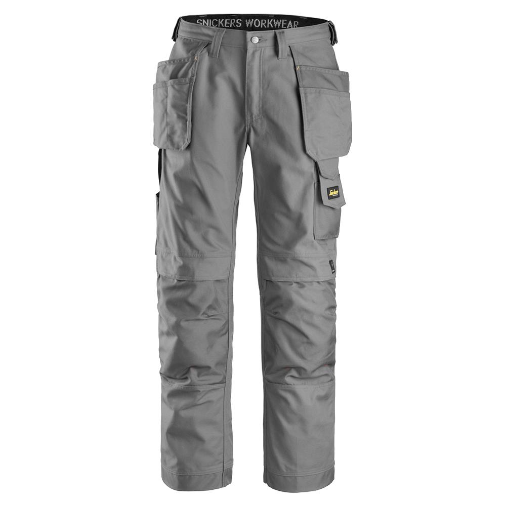 Snickers 3214 Canvas+ Craftsmen Holster Pocket Trousers - Grey ...