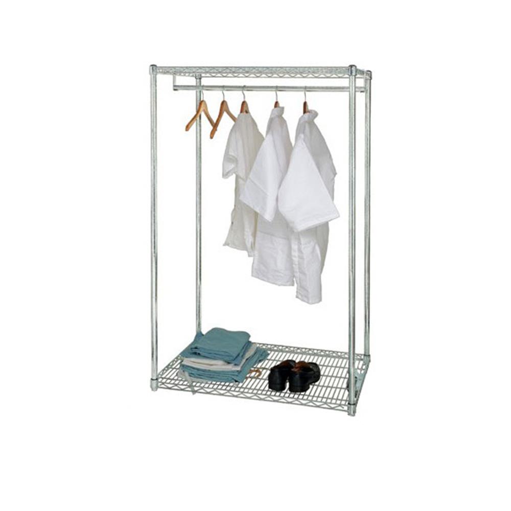 QUANTUM STORAGE Stationary Wire Garment Racks 24" x 48" x 63" available ...